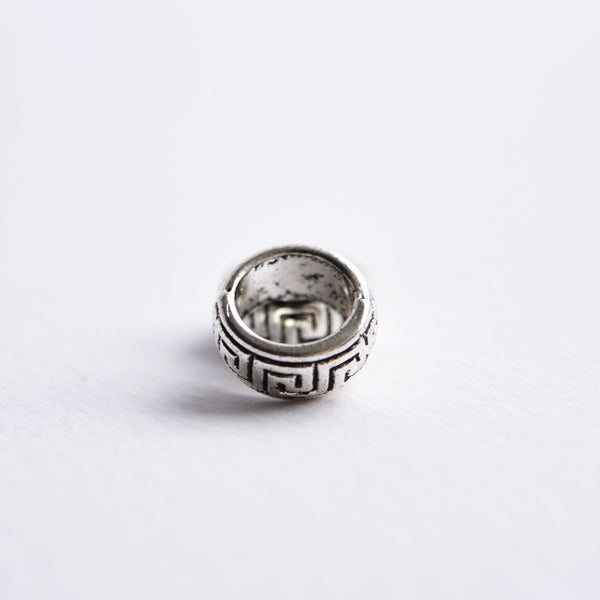 Sliver Aztec Dreadlock Bead – Super Dread Shop